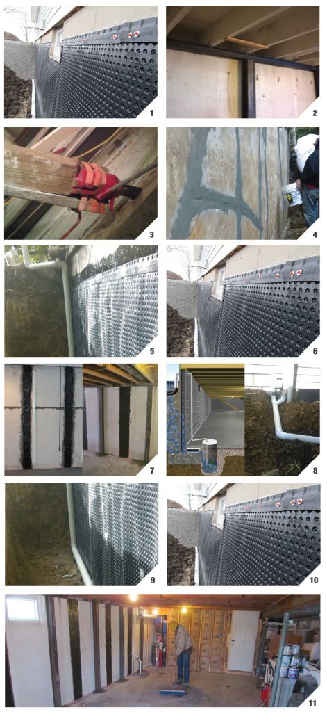 Basement Wall Push Back Repair | Olshan